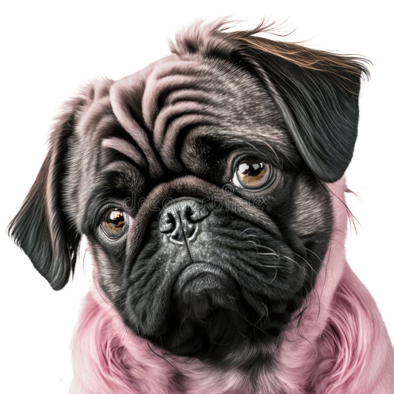 Pug Pink Background Stock Illustrations – 672 Pug Pink Background Stock ...