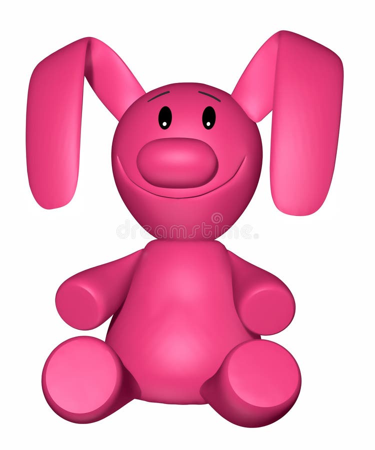 Cute rabbit toy stock illustration. Illustration of bunny - 27320610