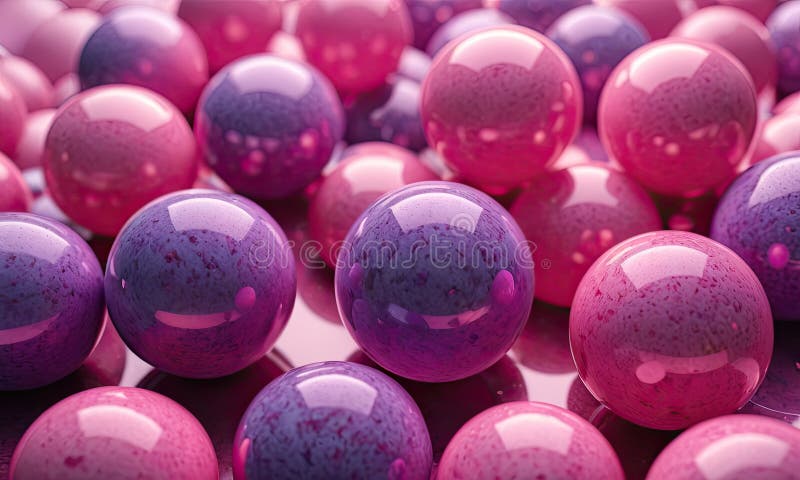 A Pink and Purple Ball is in the Center of the Image. Stock ...