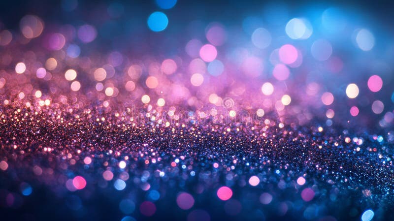 Pink Purple Blue Glitter Sparkle Lights Background Stock Illustration ...