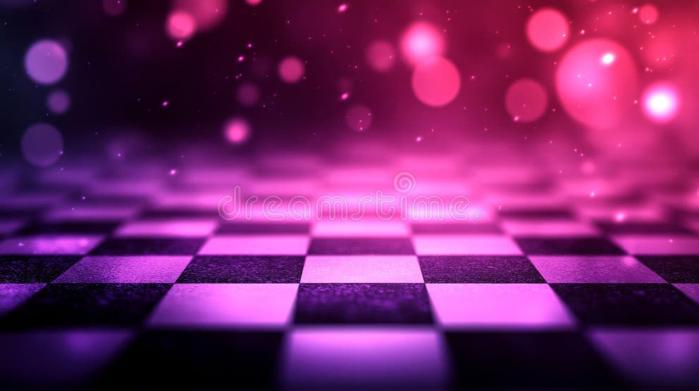 Pink and Purple Glitter Checkerboard Background Stock Illustration ...