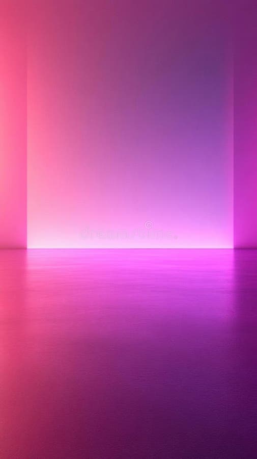 Pink and Purple Gradient Background with Reflective Floor Stock ...