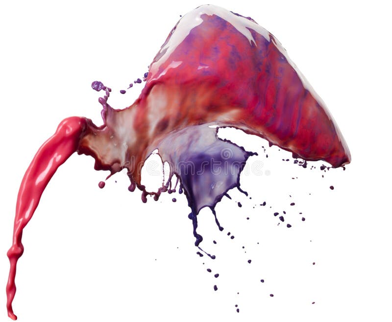 Pink and Yellow Mixed Splash Stock Photo - Image of flow, calcium: 34067844