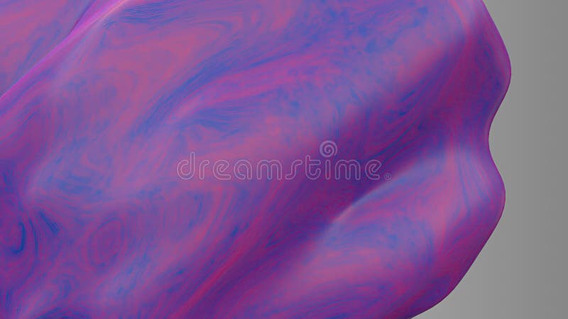 Pink and Purple Organic Pop Objects Liquid Surface Impressionism ...