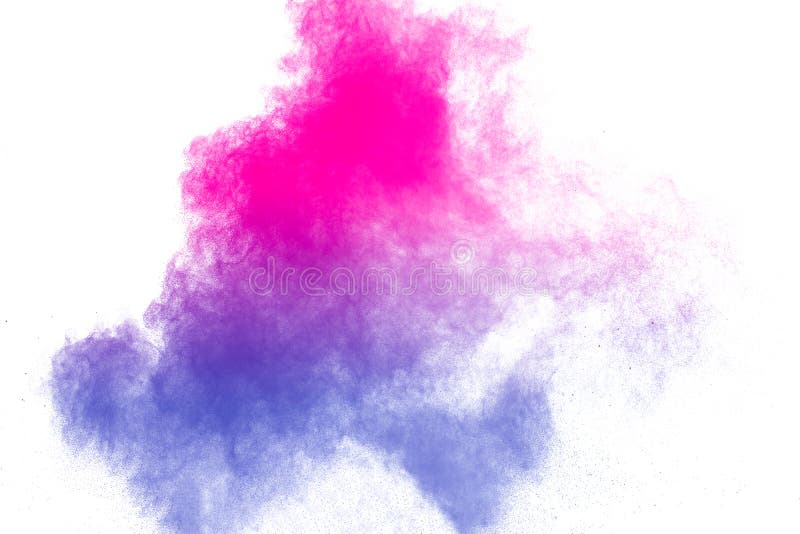 Pink-purple Powder Exploding Stock Image - Image of background ...
