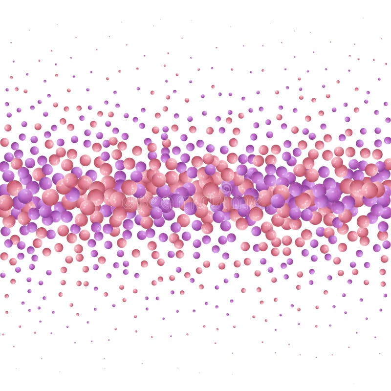 Pink and Purple Realistic 3d Balls with Shadow. Design Element. Photo ...