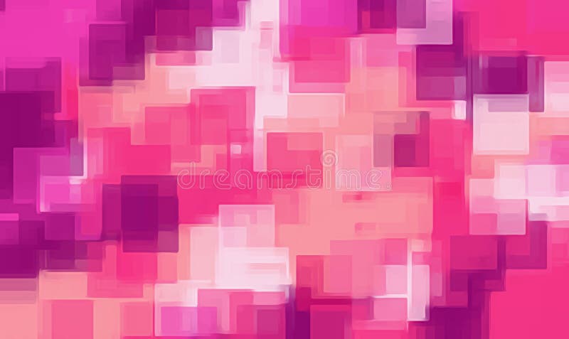 Pink and Purple Square Painting Abstract Stock Illustration ...