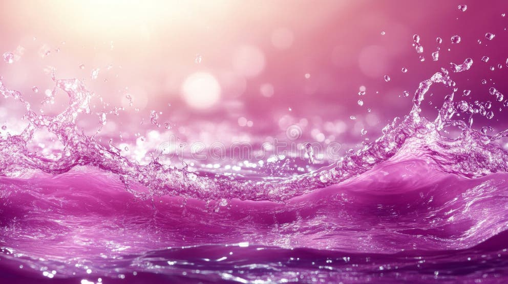 Pink and Purple Water Splash Background Stock Illustration ...