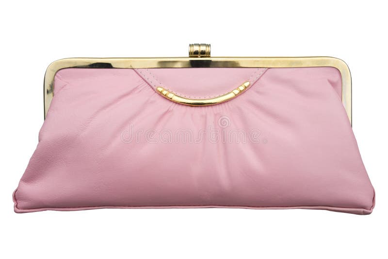 Pink purse stock photo. Image of handbag, stylish, gold - 18498650