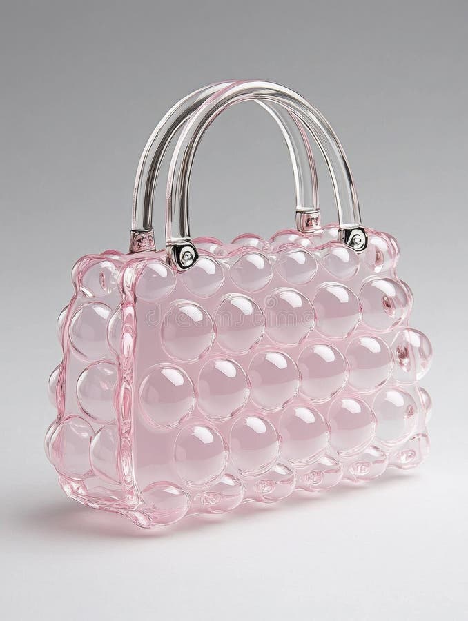 Pink Purse Made of Plastic Bubbles Stock Illustration - Illustration of ...