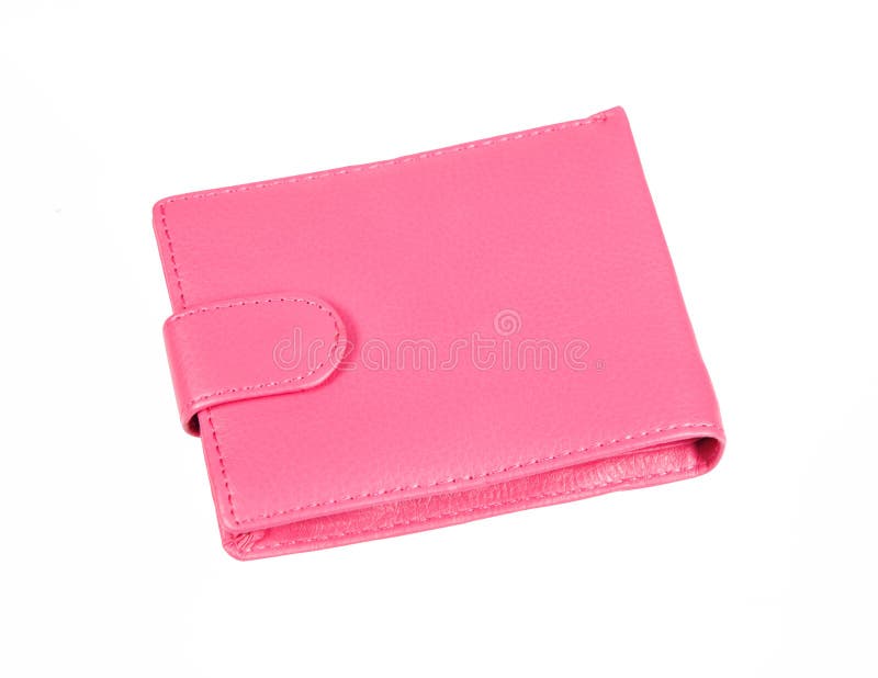 Pink Purse with Snap Fastener Stock Image - Image of isolated, purse ...