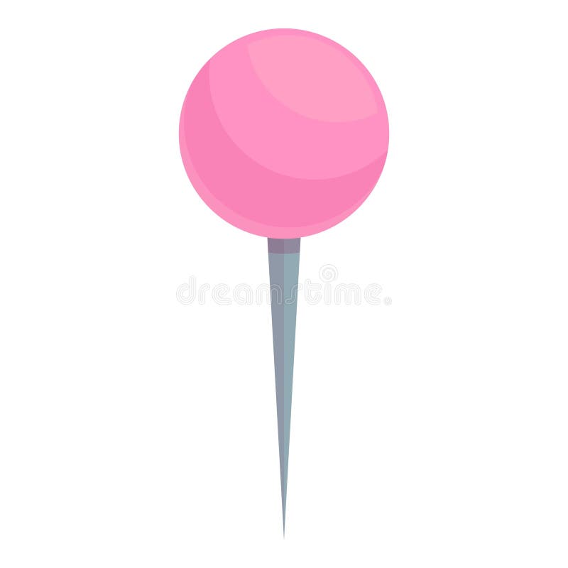 Pink Push Pin Icon Cartoon Vector. Paper Note Stock Vector ... Pink Push Pin Icon Cartoon Vector. Paper Note Stock Vector ...