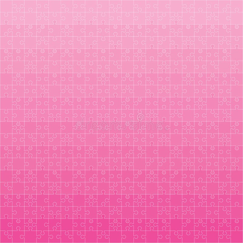 400 Pink Puzzles. Vector Illustration. Stock Vector - Illustration of ...