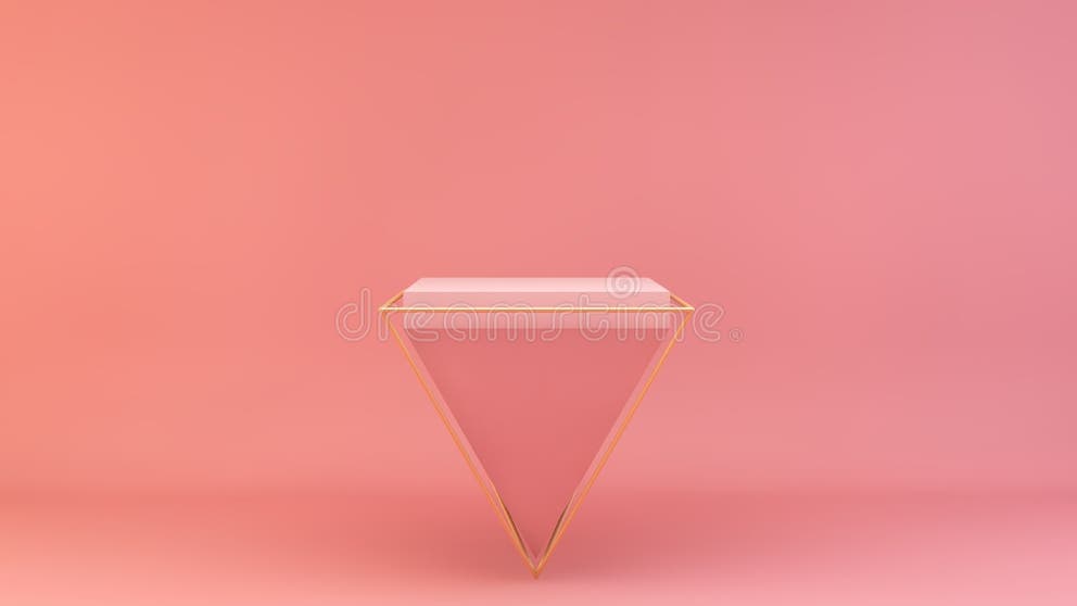 Pink pyramid stock illustration. Illustration of light - 182567903