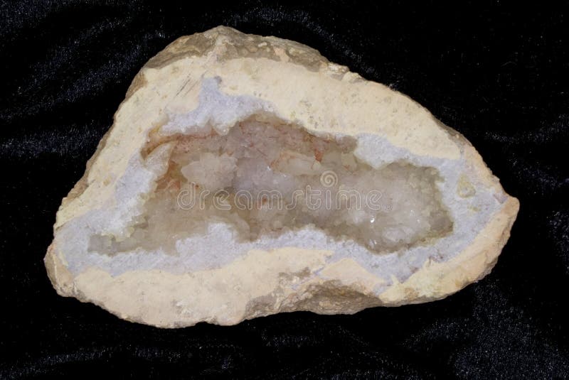 Pink Quartz Geode Half stock photo. Image of pink, matrix - 57500370