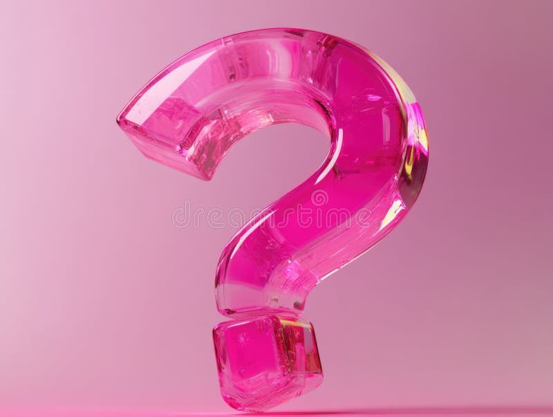 Pink Question Mark on Pink Background Stock Image - Image of pink, mark ...