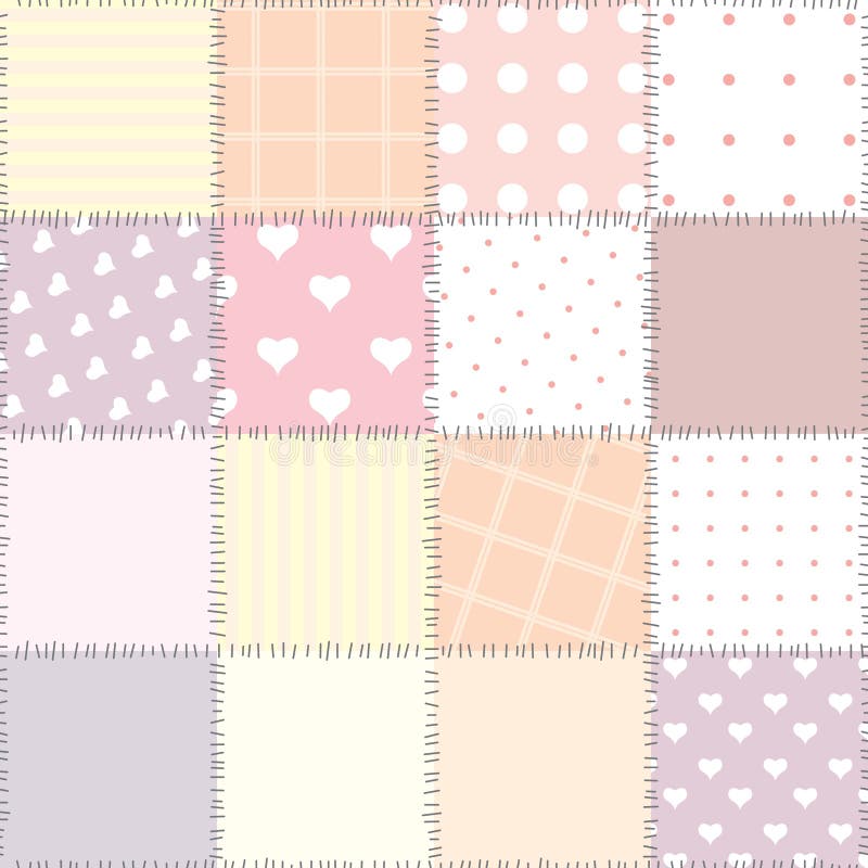 Pink quilting design stock vector. Illustration of texture - 21754731