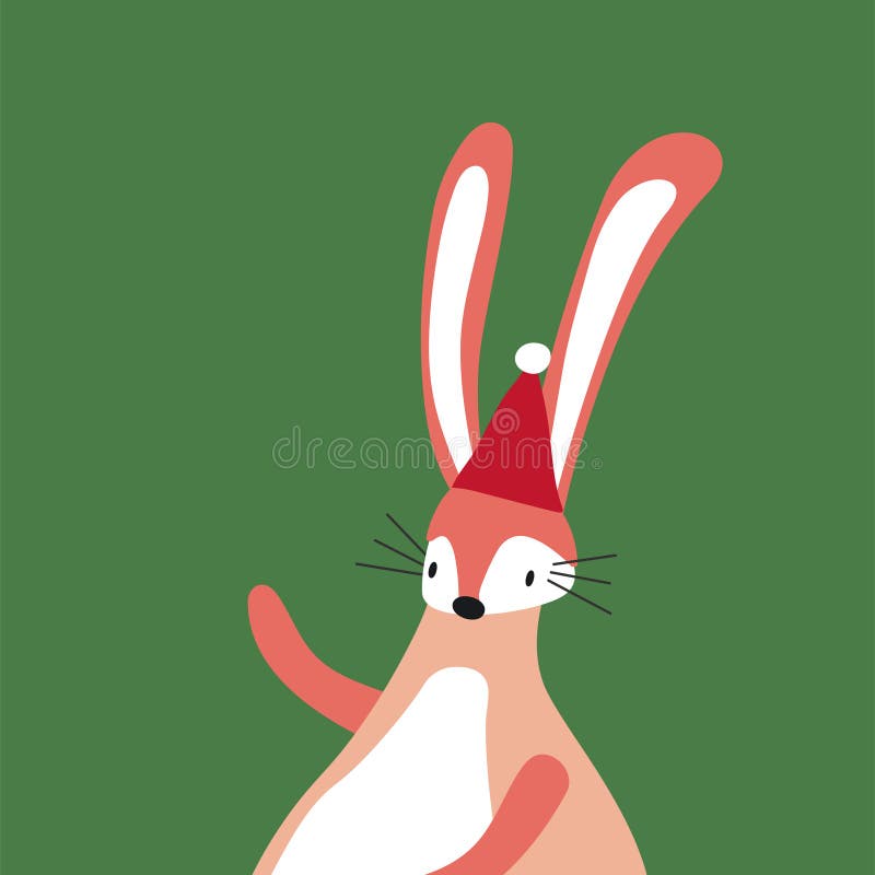 Pink Rabbit in a Cartoon Style Vector Stock Vector - Illustration of ...