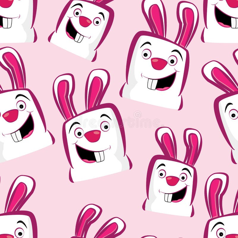 Crazy rabbits stock vector. Illustration of crazy, smile - 8440353