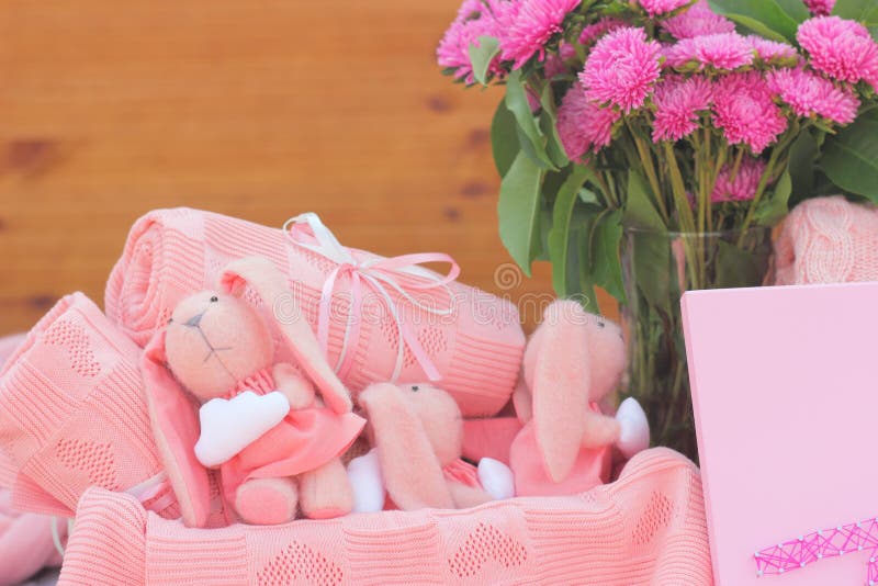 Pink rabbits stock image. Image of newspapers, creative - 58618321