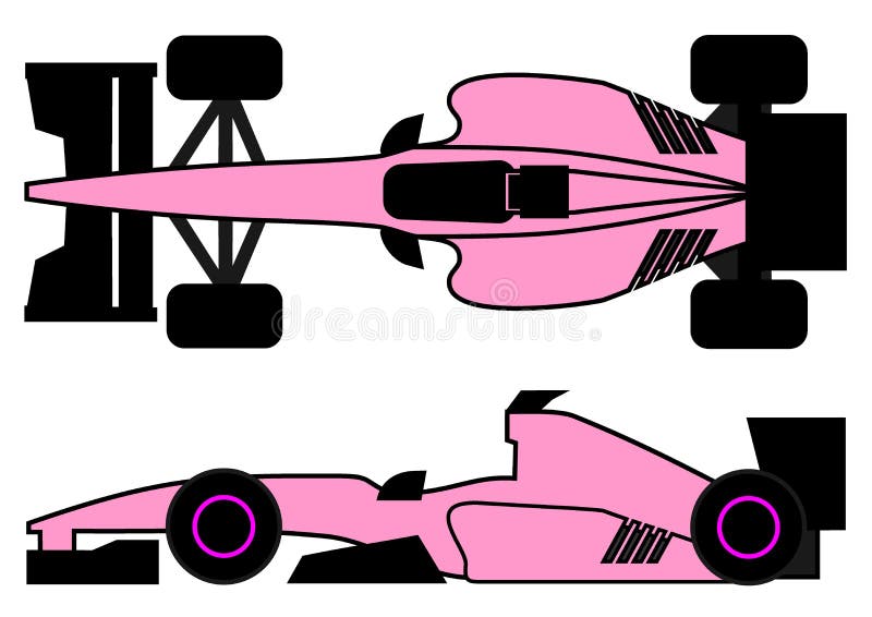 Pink racing car stock vector. Illustration of energy - 24284582