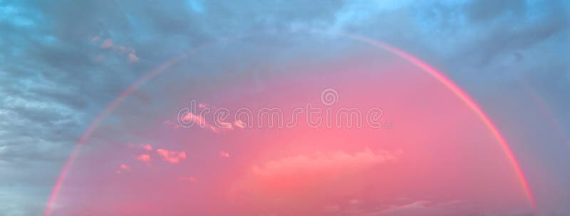 Pink Rainbow Pancakes with Marshmallow Sauce for Breakfast or De Stock ...