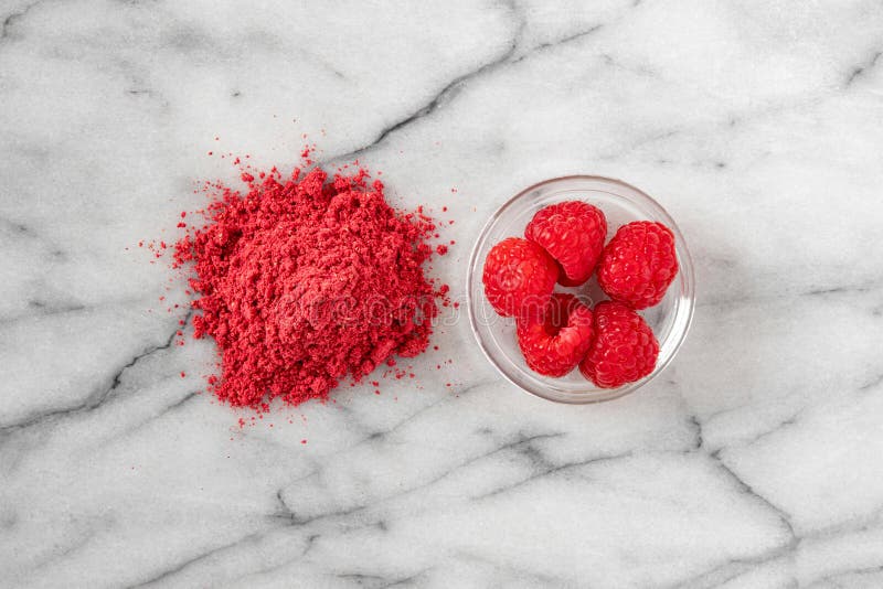 Pink raspberry powder stock photo. Image of berry, organ - 296743816