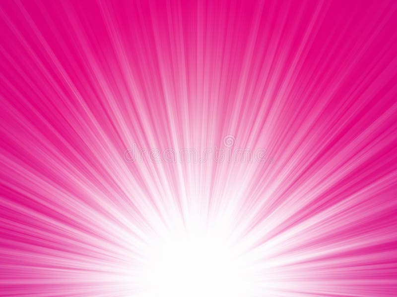 Pink Rays in Retro Style on Light Background. Vector Stripe Pattern ...