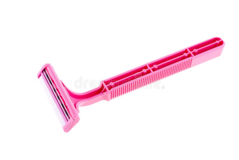 Pink razor stock photo. Image of object, item, cutout - 10796702