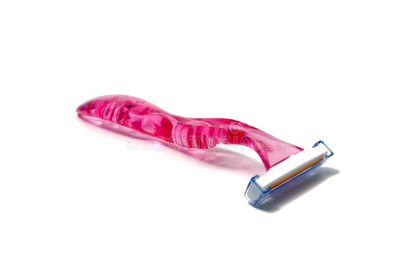 Pink razor isolated stock photo. Image of healthy, care - 109639860