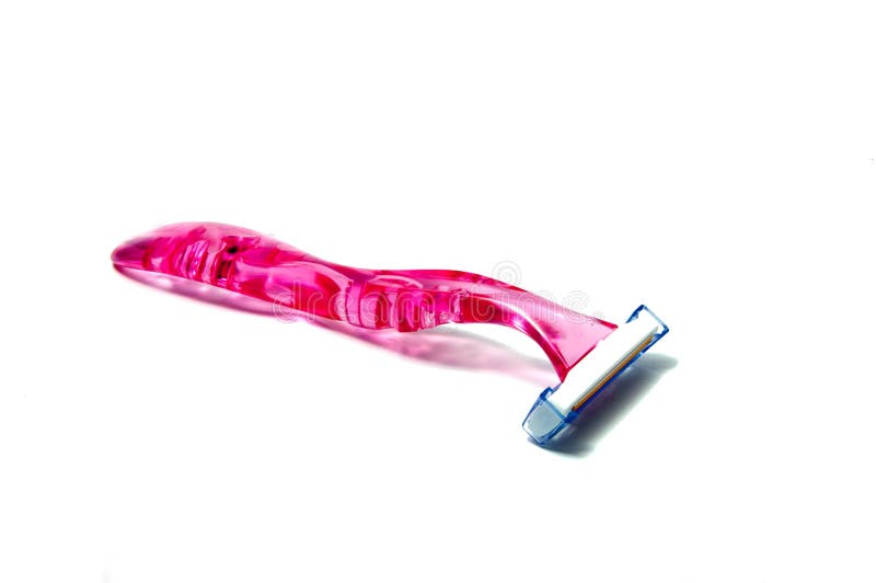 Pink razor isolated stock photo. Image of equipment - 109639844