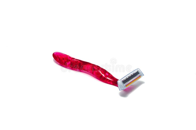 Pink Razor Isolated on White Stock Photo - Image of beauty, skin: 109772910