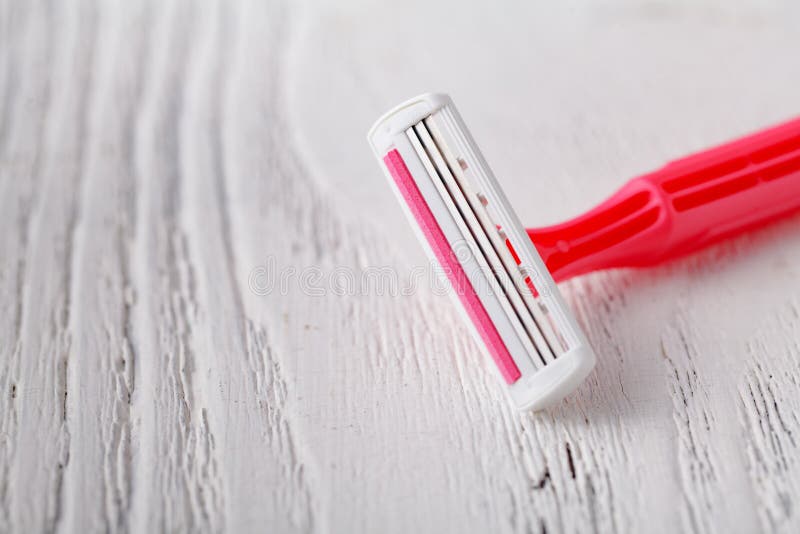 Pink Razor on White Background Stock Image - Image of pink, equipment ...