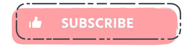 Set Subscribe Button Icons: Cursor, Bell, Like, Comment, Share Sign for ...