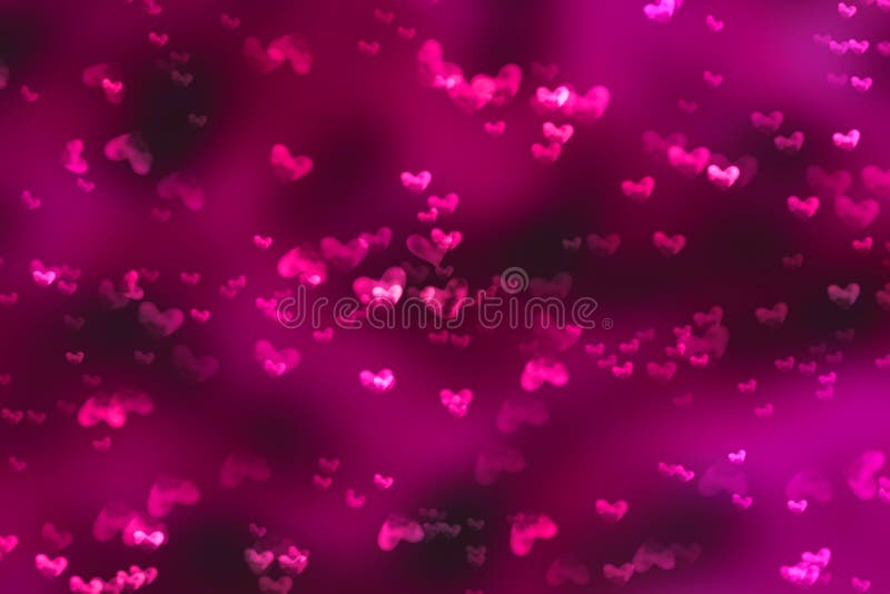 Pink and Red Heart Blur Magic Particles Isolated Effect Abstract ...