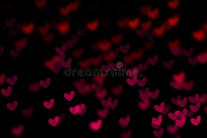Pink and Red Heart Blur Magic Particles Isolated Effect Abstract ...