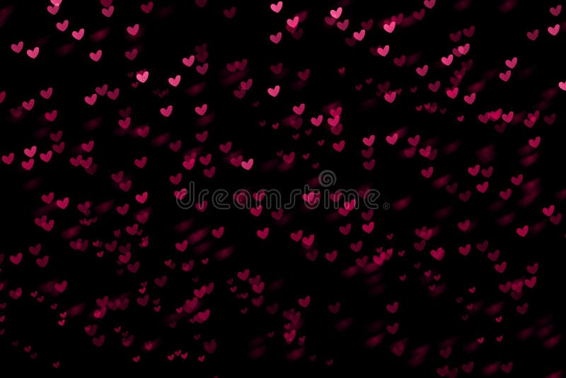 Pink and Red Heart Blur Magic Particles Isolated Effect Abstract ...
