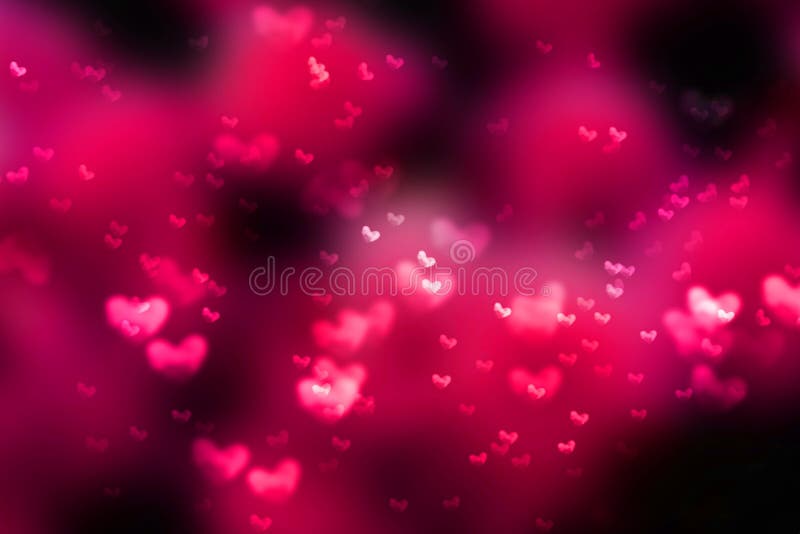 Pink and Red Heart Blur Magic Particles Isolated Effect Abstract ...