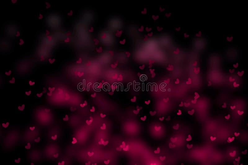 Pink and Red Heart Blur Magic Particles Isolated Effect Abstract ...