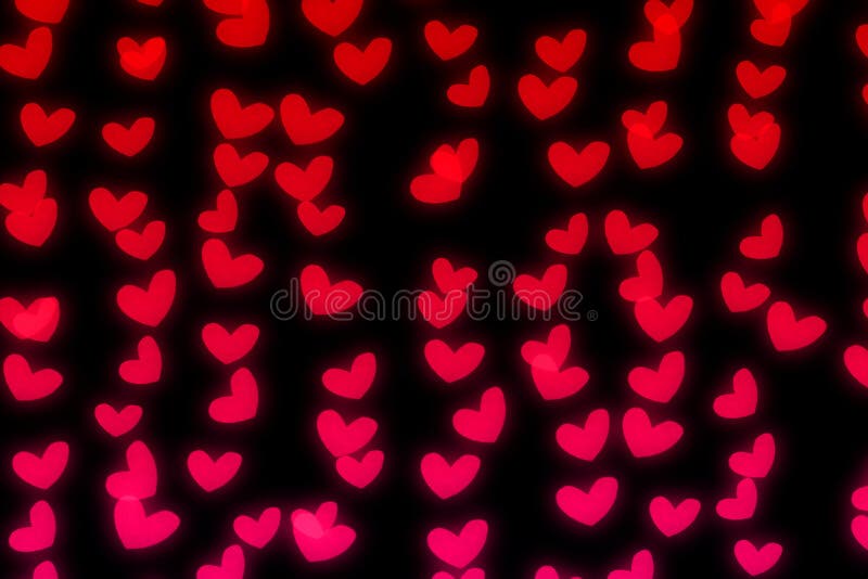 Pink and Red Heart Blur Magic Particles Isolated Effect Abstract ...