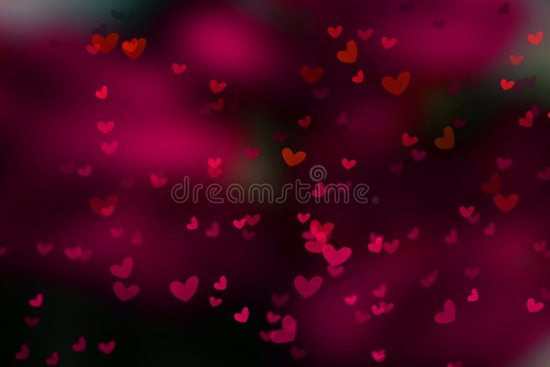 Pink and Red Heart Blur Magic Particles Isolated Effect Abstract ...