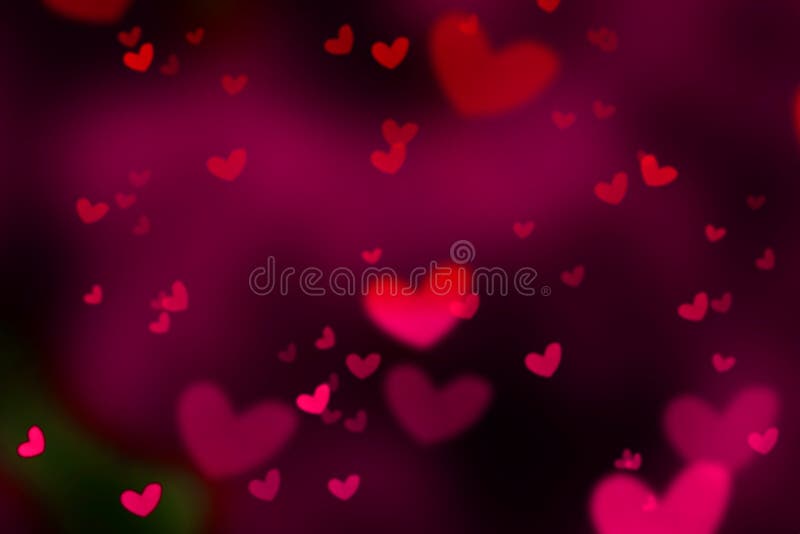 Pink and Red Heart Blur Magic Particles Isolated Effect Abstract ...