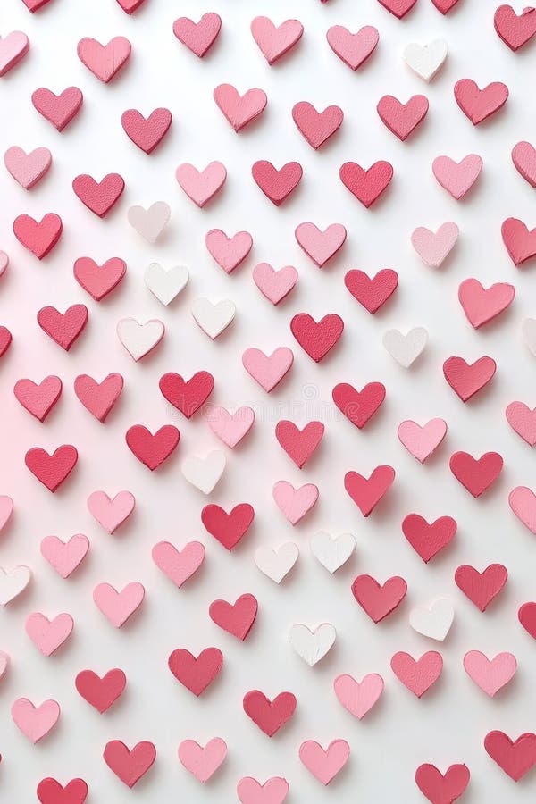 Pink and Red Heart Gradient Background with Copy Space, Valentine S Day ...