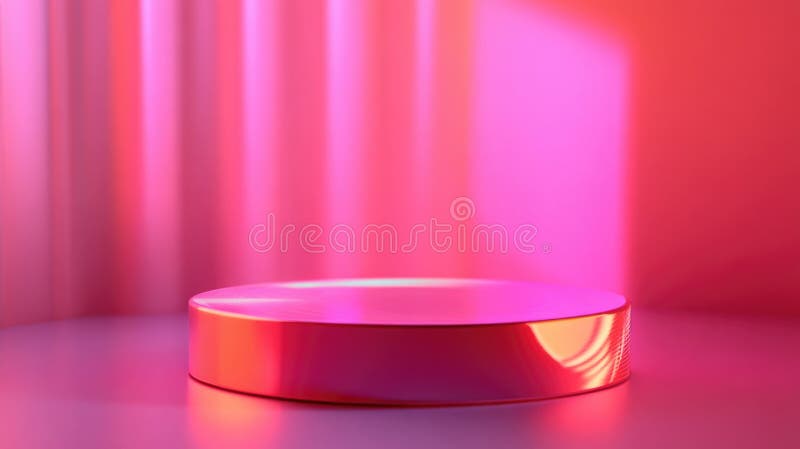 Pink Reflection of Round Circular Object Stock Image - Image of pink ...