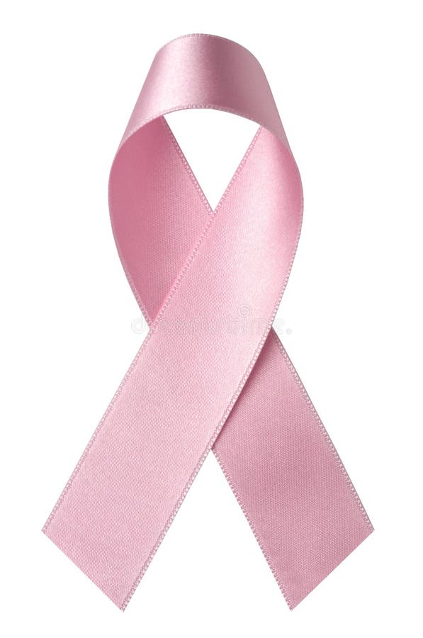 Pink ribbon stock photo. Image of support, white, satin - 8367856