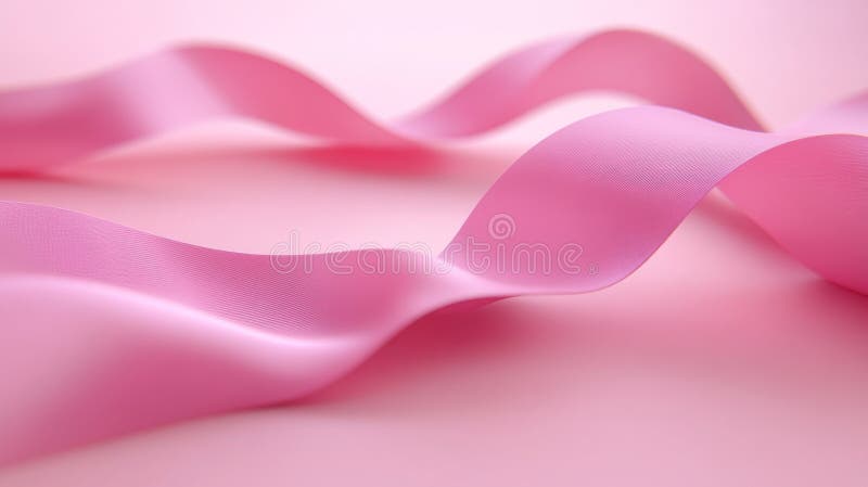 Pink Ribbon Abstract Background Stock Illustration - Illustration of ...