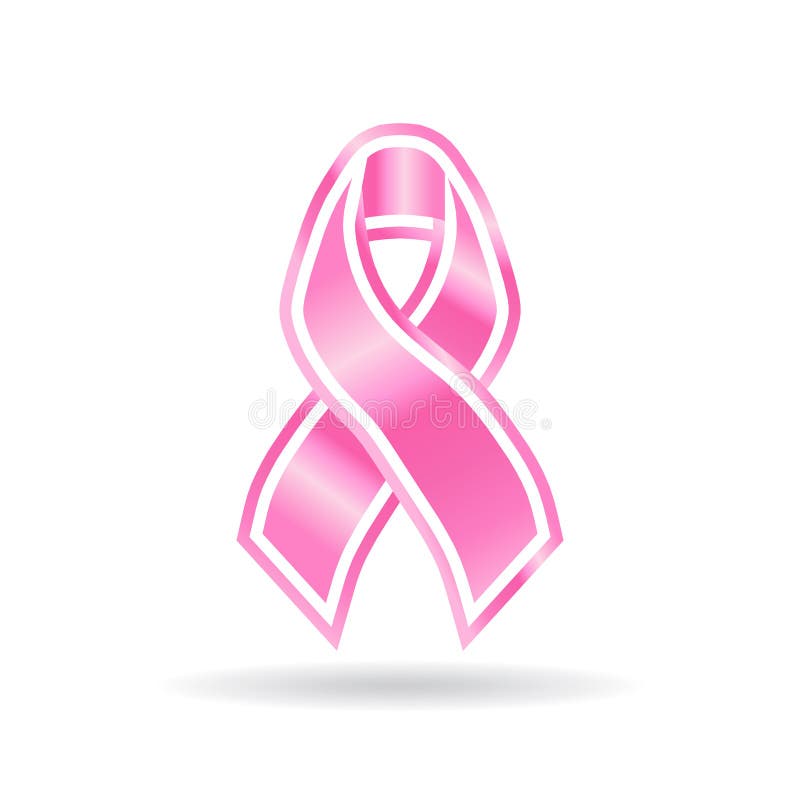 Pink Ribbon People Strong Logo Stock Vector - Illustration of awareness ...