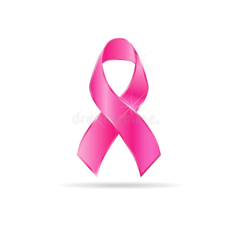 Pink Ribbon People Strong Logo Stock Vector - Illustration of awareness ...