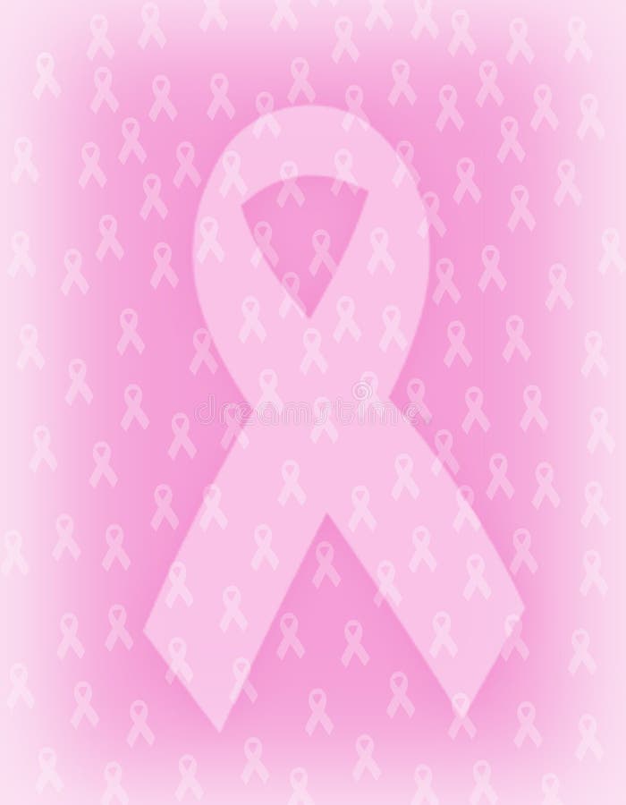Pink ribbon background stock vector. Illustration of campaign - 7237430