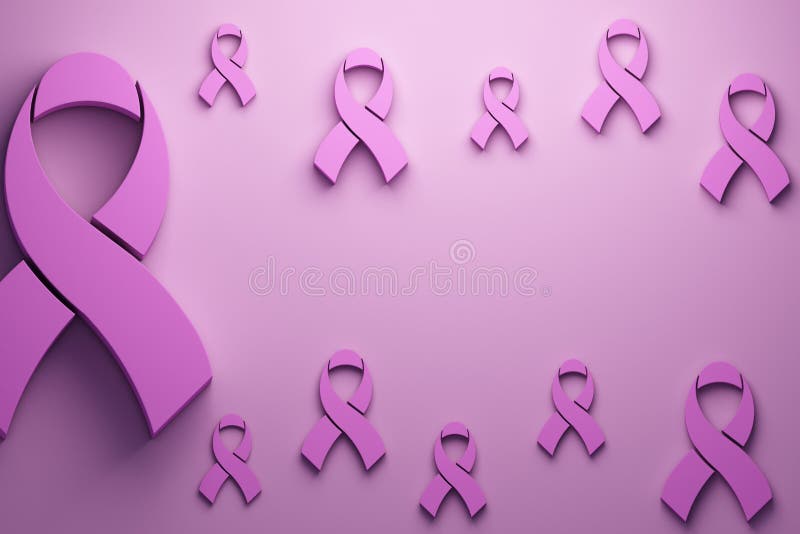 Pink Ribbon People Strong Logo Stock Vector - Illustration of awareness ...